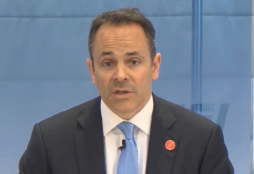 Gov. Bevin responds to question concerning his stance on school ...