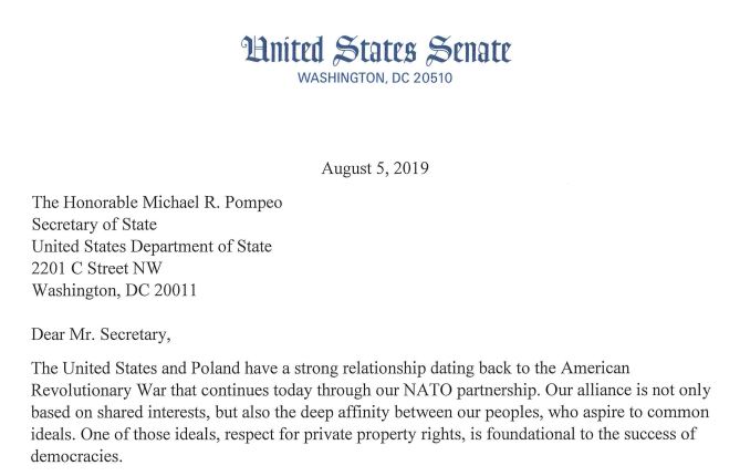 Response to Letter of 88 Senators - Polonia Institute