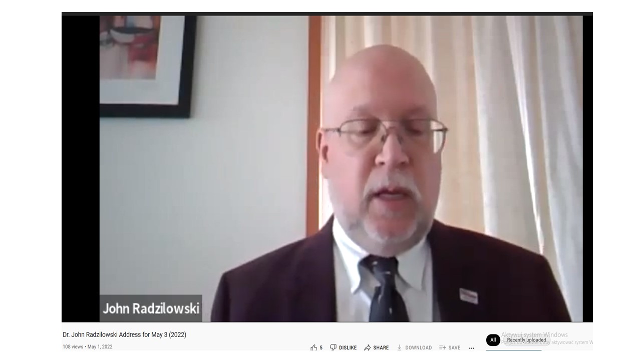Dr John Radziłowski on May 3-rd Constitution Day - Polonia Institute